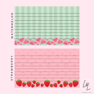 Lined 3x5 Notecards, Index Cards, Study Cards, Recipe Cards - Etsy