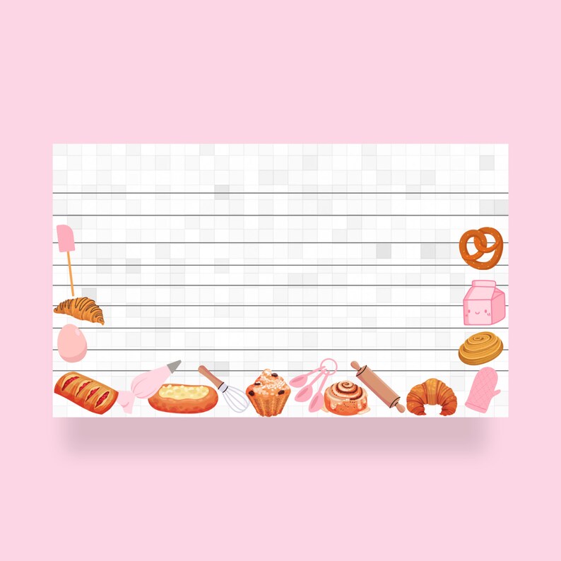 Lined 3x5 Notecards Index Cards Study Cards Recipe Cards - Etsy