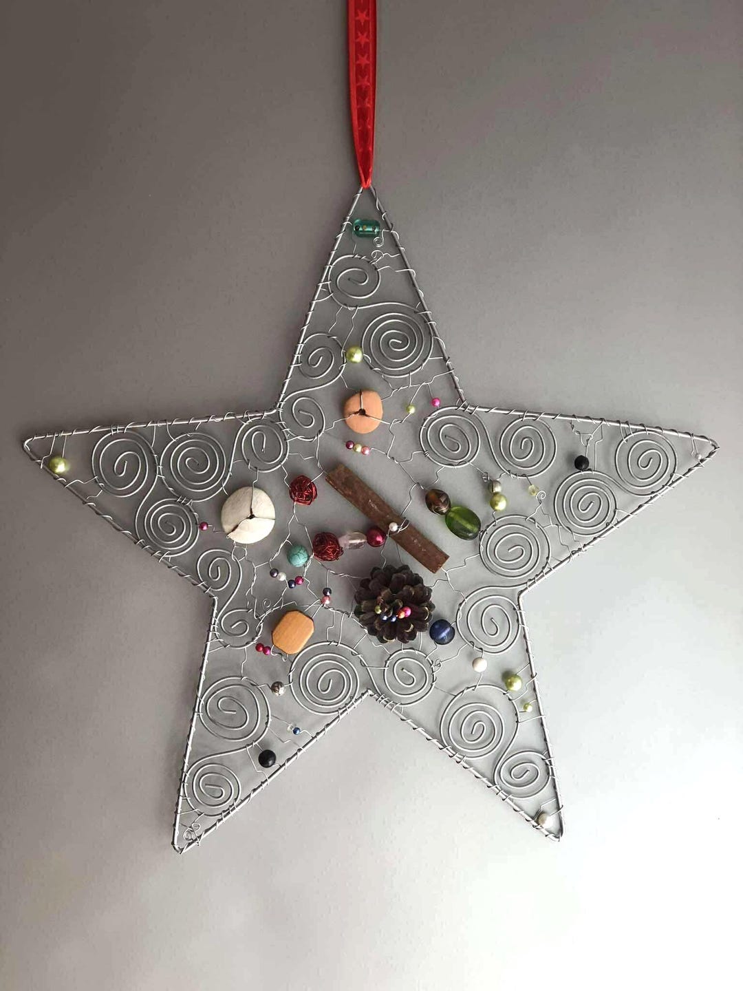 Handmade Wire Christmas Star – a Unique Decorative Piece - Star - Etsy