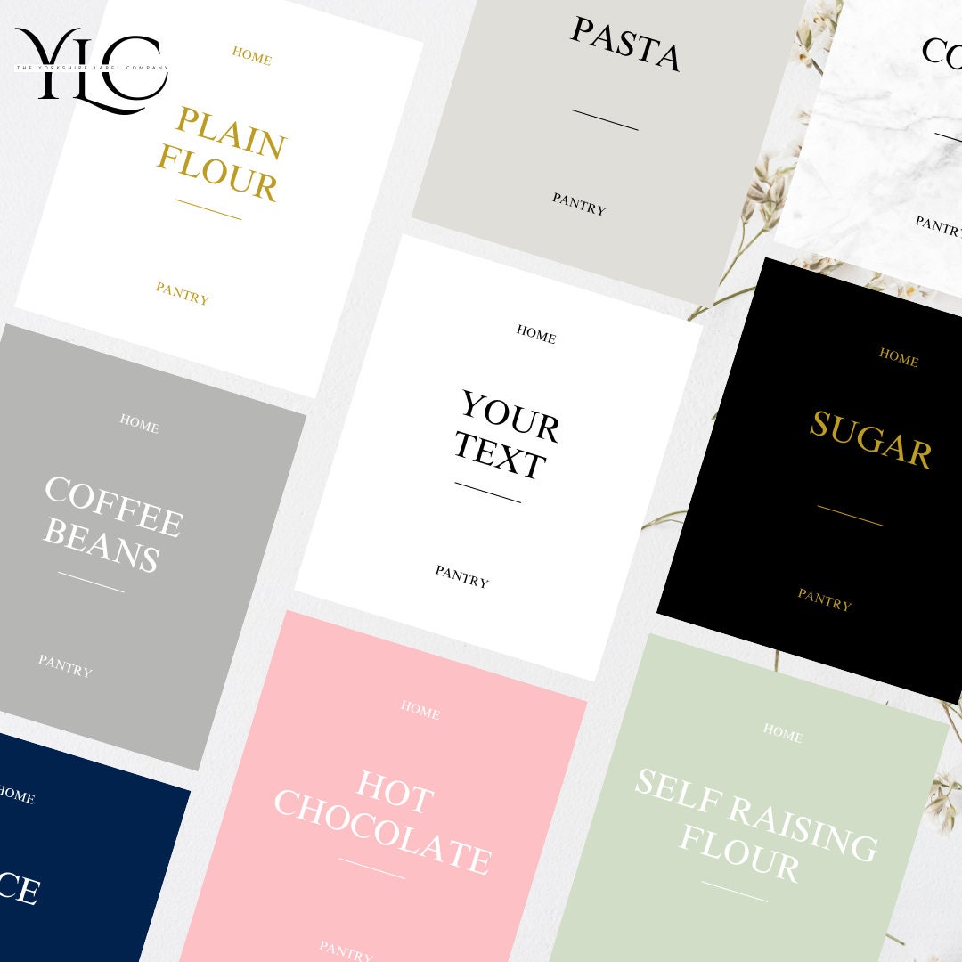 Pantry Collection | Luxury Personalised Waterproof Home Organisation ...