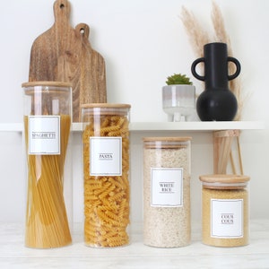 PRESET KITCHEN PANTRY Labels | 100% Waterproof Labels | Spaghetti Pasta ...