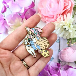 Spring Witch // Cute, Kawaii, Pastel, Flower, Springtime, Cinnitea - Etsy