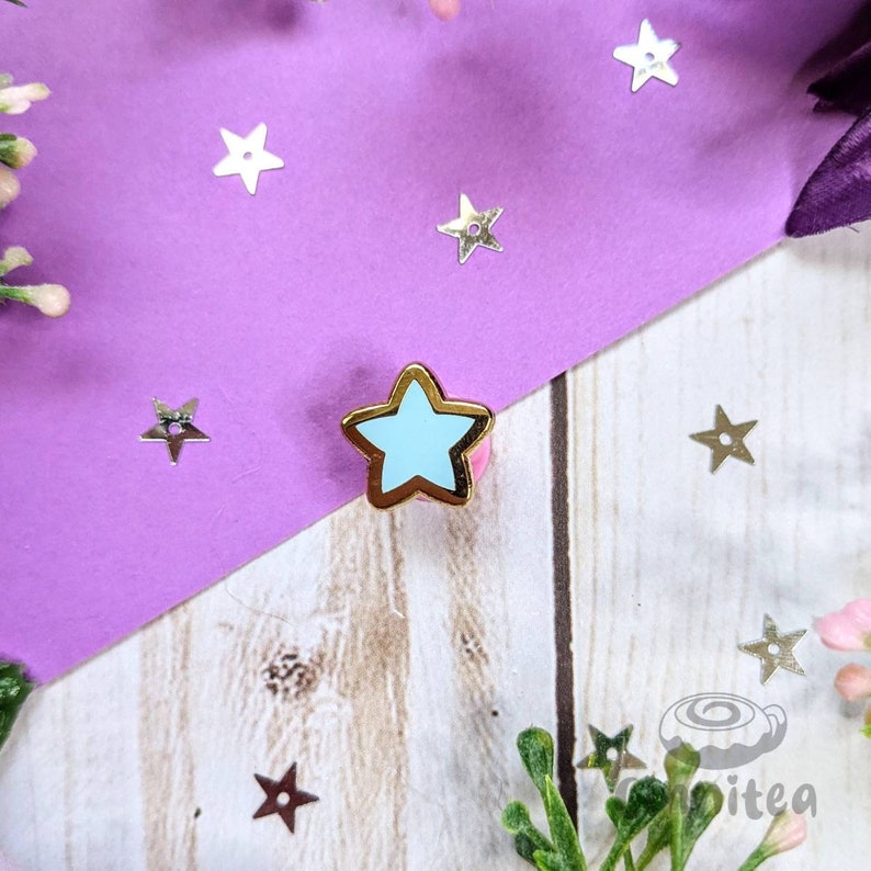Pastel Star Enamel Pins // Board Fillers Small Pins Cute - Etsy