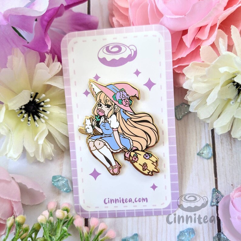 Spring Witch // Cute Kawaii Pastel Flower Springtime - Etsy