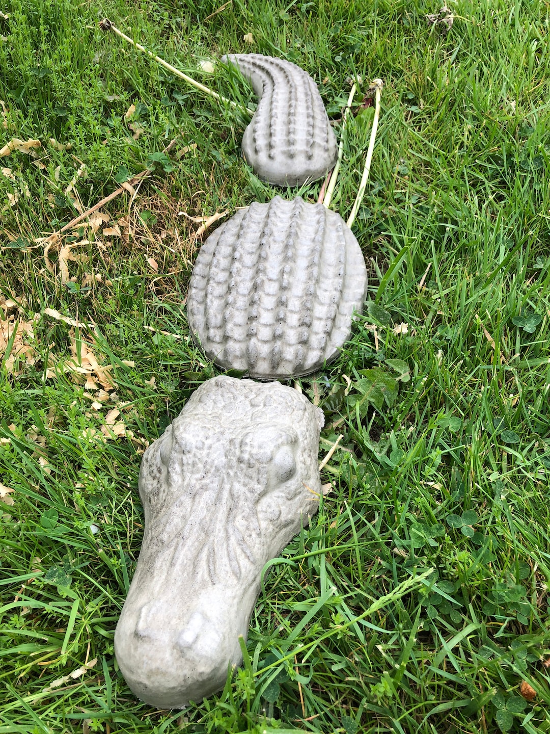 Concrete Alligator Statue: 24" Garden Decor - Etsy