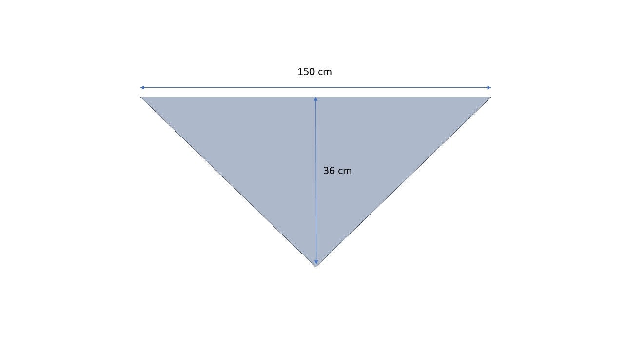 Triangular Cloth With Fringes Black Two Different Yarns Made - Etsy