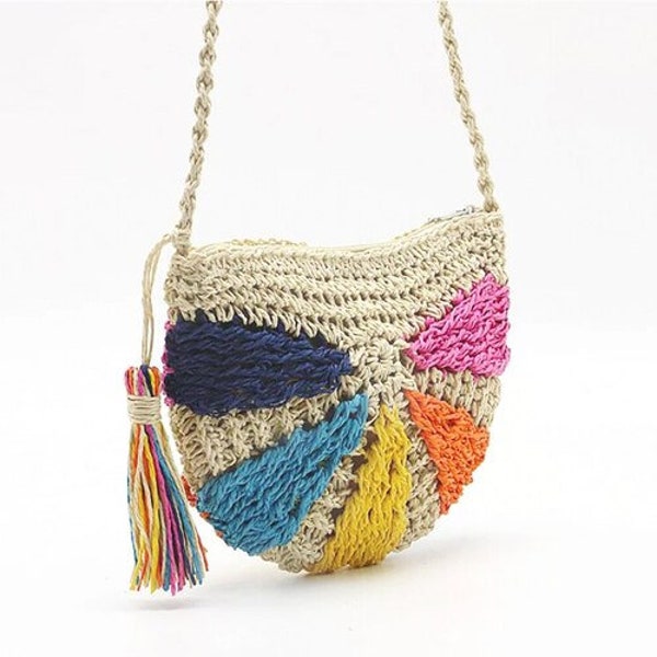 Crocheted Straw Bag - Etsy