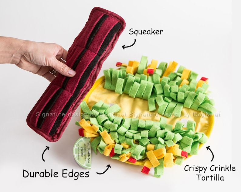 Taco Snuffle Dog Toy Dog Toys Snuffle Mat Interactive - Etsy