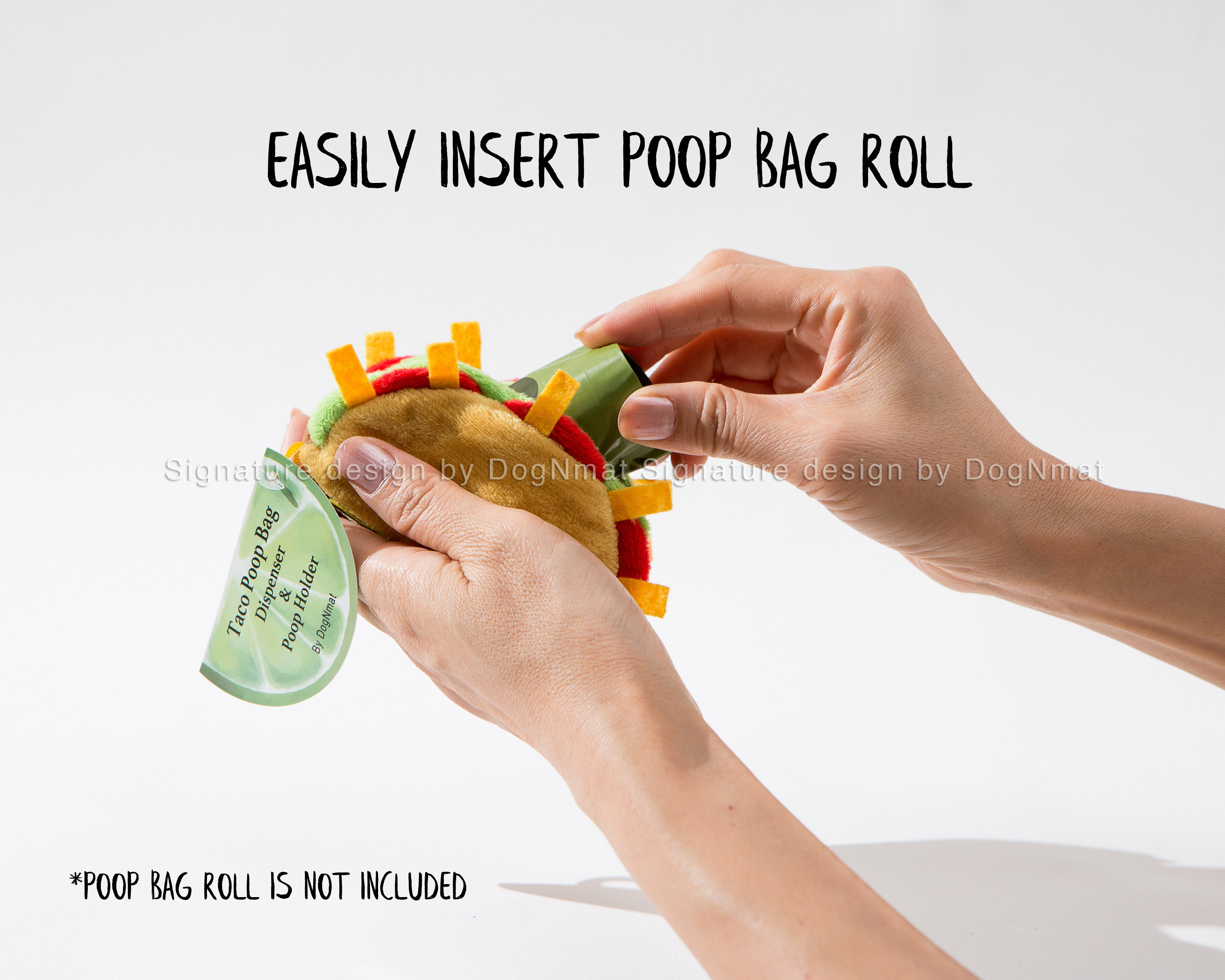 Taco Poop Bag Dispenser and Poop Holder 2 in 1 waste bag | Etsy