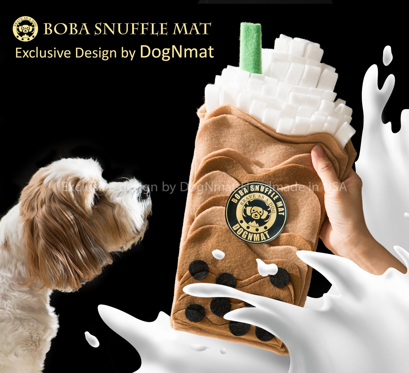 Boba Snuffle Mat-handmade Dog Toys Cat Toys Pet Toys - Etsy