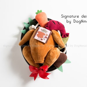 Stuffed Turkey Snuffle Dog Toy-3 in 1 Hide and Seek Toy, Snuffle Dog ...