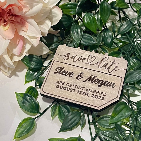 Square Save the Date - Etsy