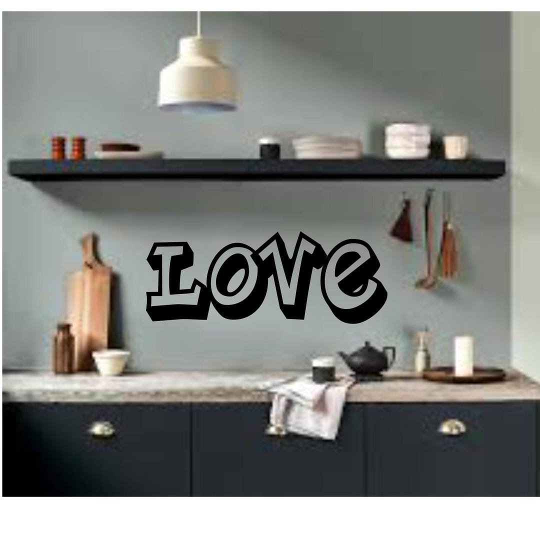 House Love Decal Home Sticker Decal Vinyl Home Decor Shop Decorative ...
