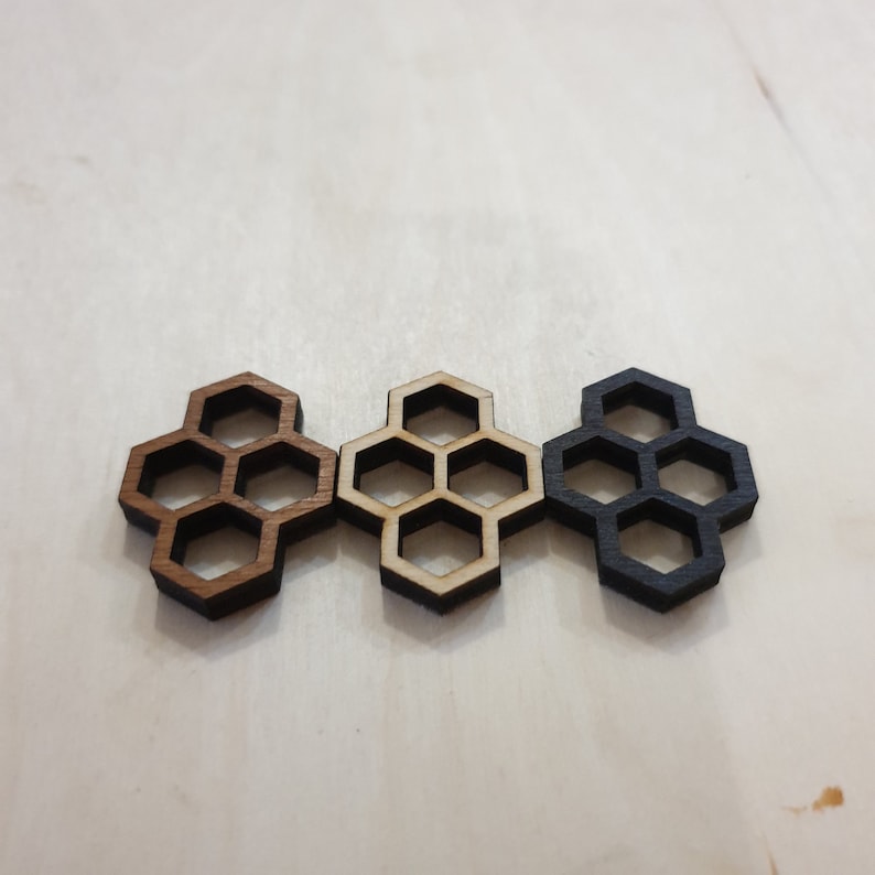 10 Honeycomb Blank Shape Wood Blanks Jewelry Blanks Comb Earrings ...