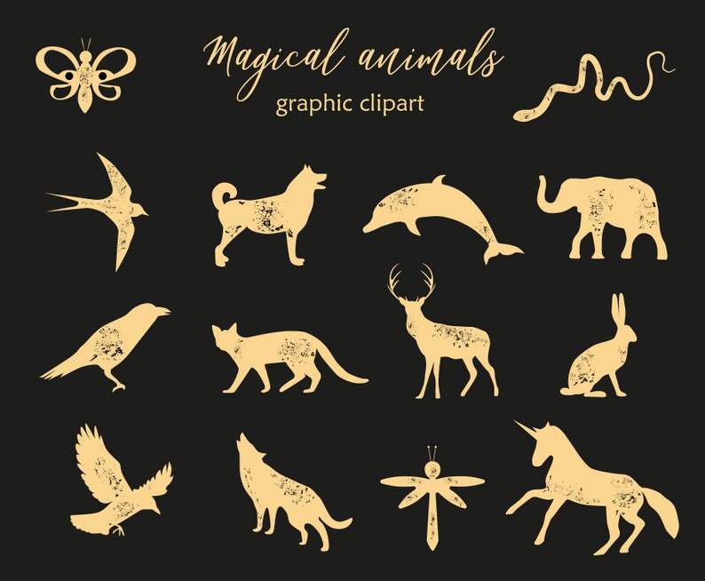 Spirit Set-magic Clipart Esoteric Set-spirit Mysterious Animals-png ...