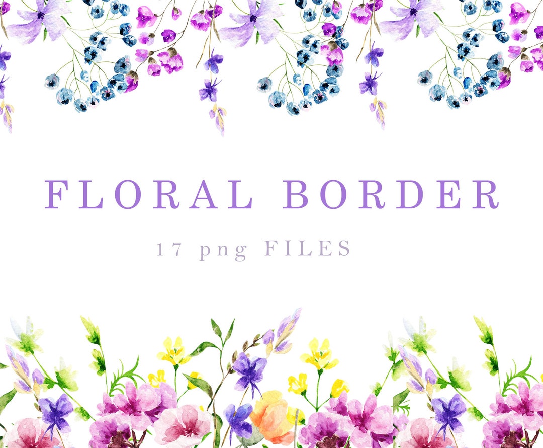 Floral Border, Flower Frame, Wedding Invitation Cards, Garden Flowers ...