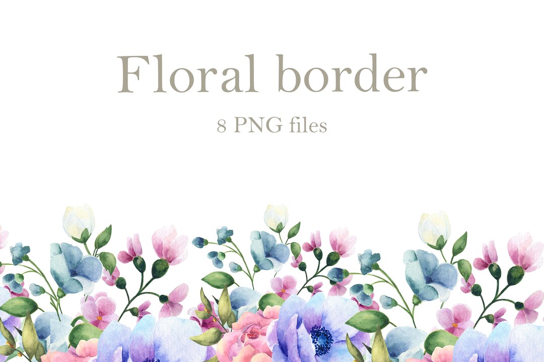 Floral Border, Flower Frame, Wedding Invitation Cards, Garden Flowers ...