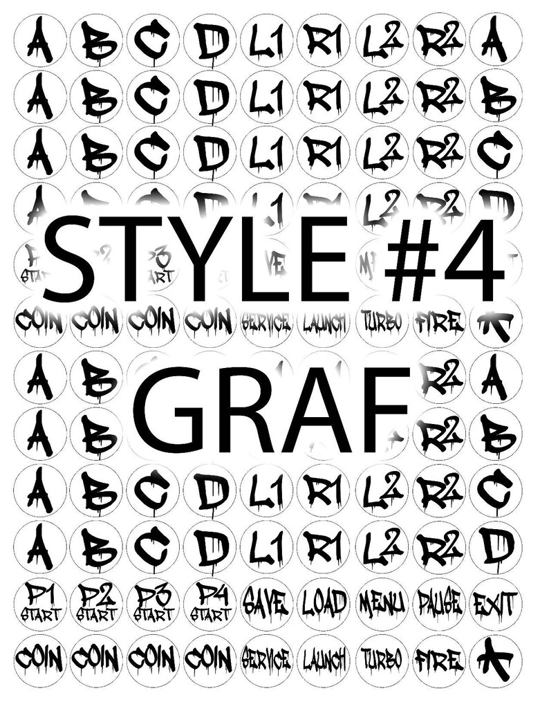 Custom Arcade Button Labels for Arcade. - Etsy