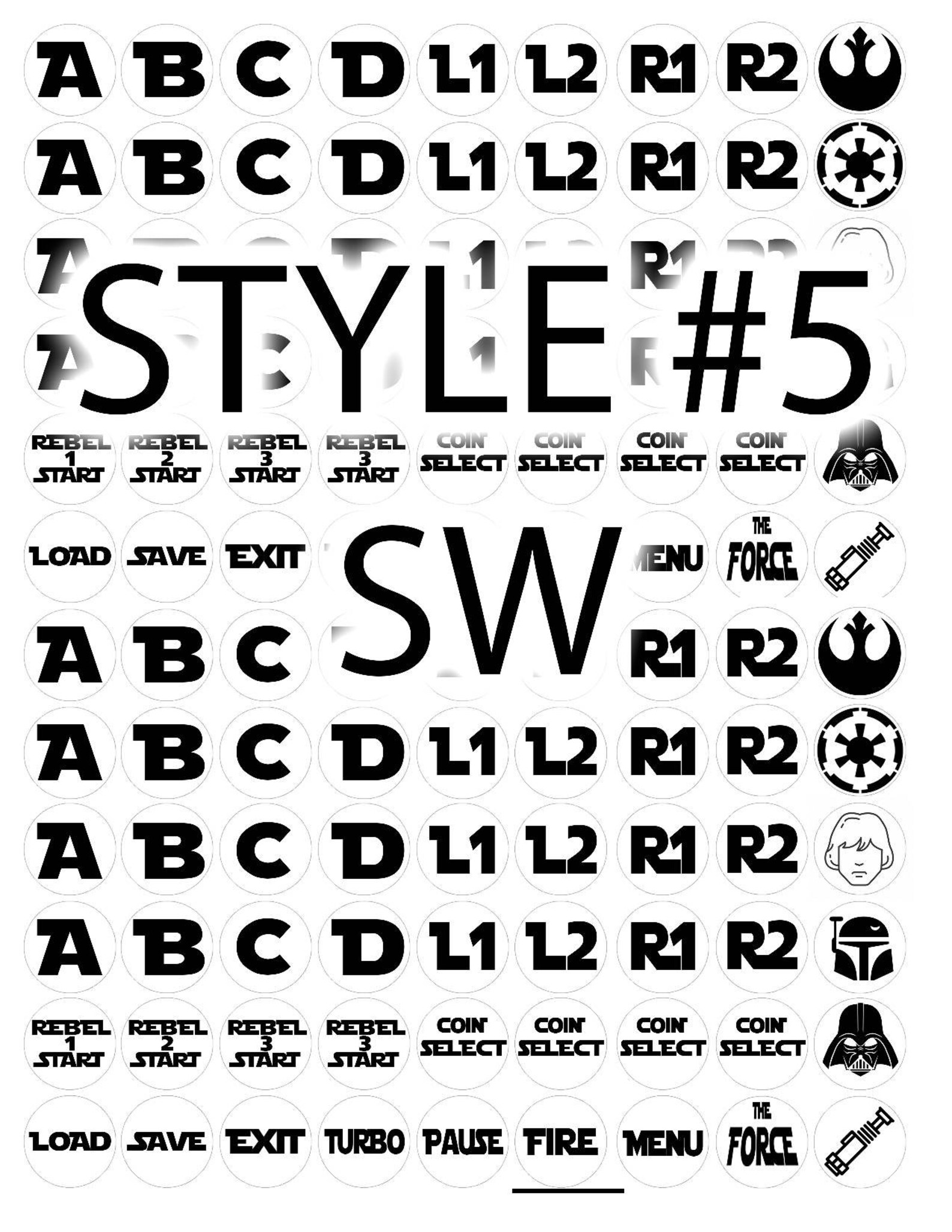 Custom Arcade Button Labels for Arcade. - Etsy Canada