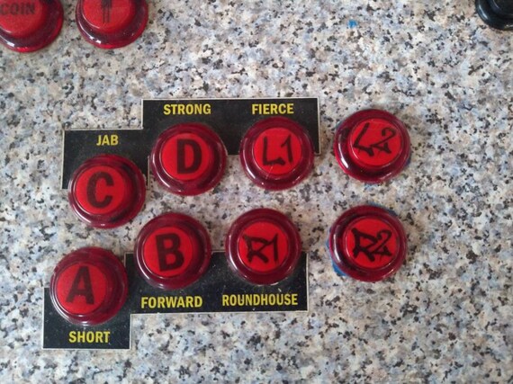 Custom Arcade Button Labels for Arcade. | Etsy