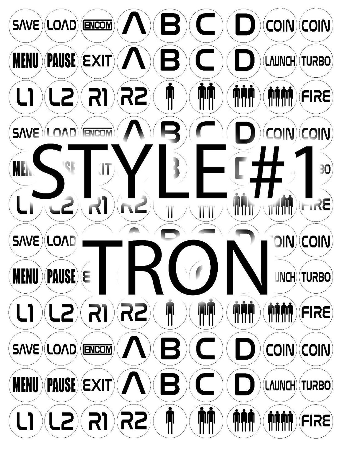 Custom Arcade Button Labels for Arcade. - Etsy