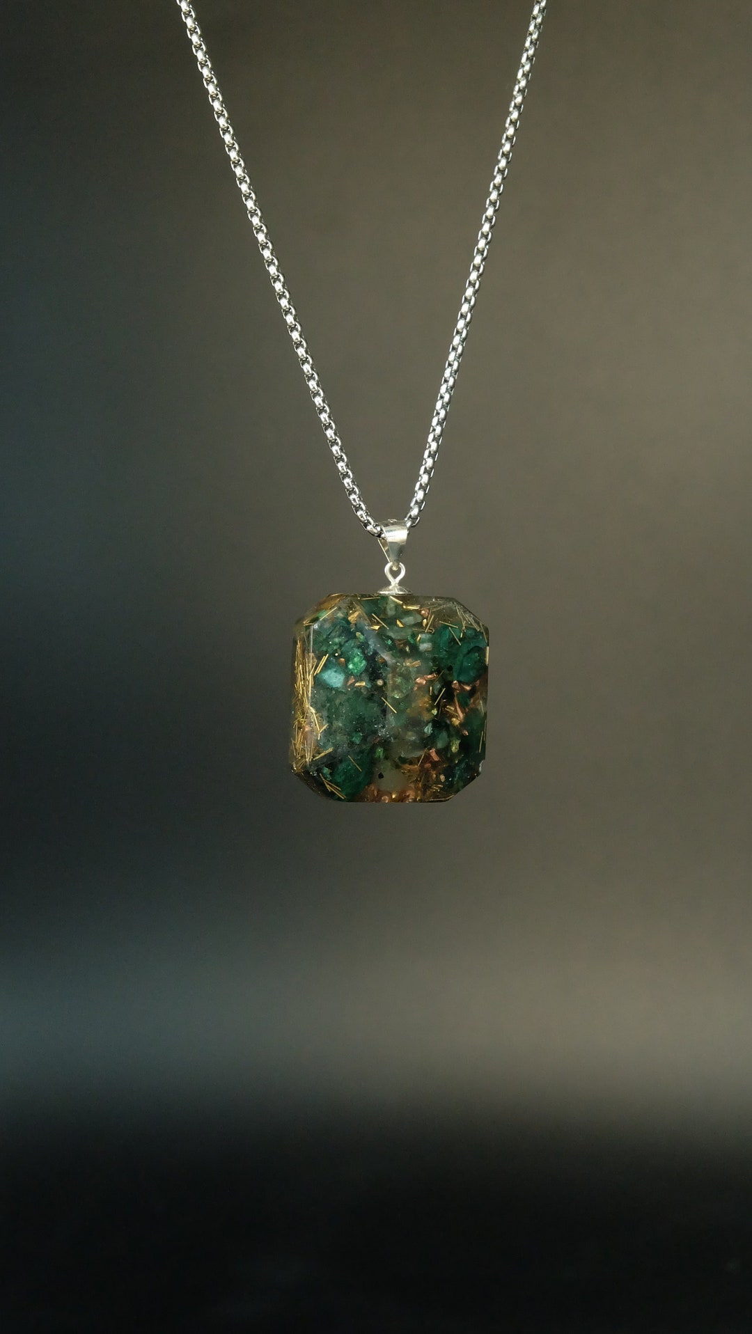 Mayan Spirit Orgonite Amulet Made of Fuchsite Emerald and Copper by ...