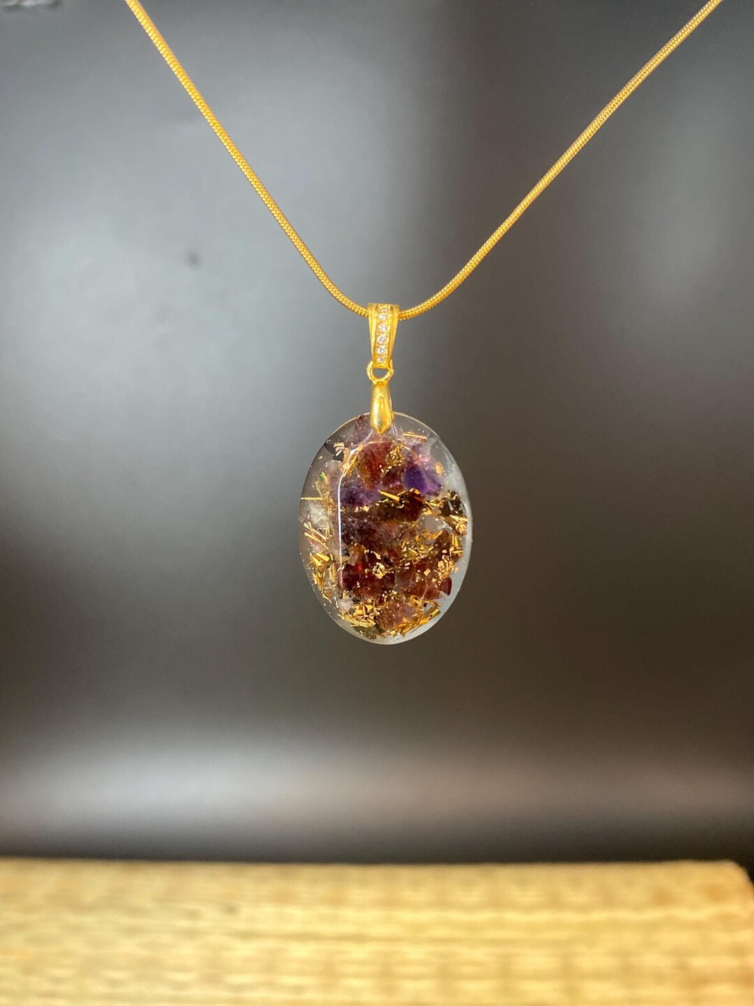 Garnet Orgonite Amulet Made of 925 Sterling Silver for the Zodiac Sign ...