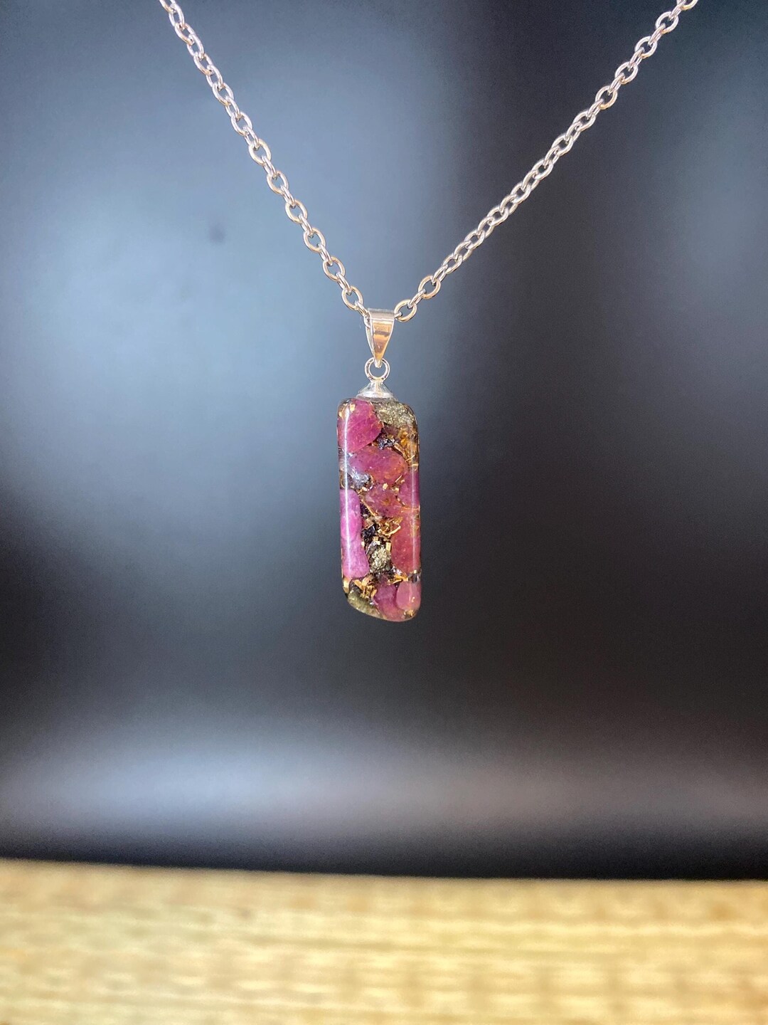 Orgonite Pendant With Ruby | Zodiac Sign Leo Jewelry | Spiritual ...