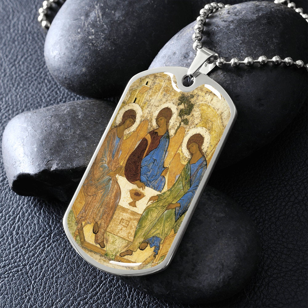 Holy Trinity Old Testament Military Dog Tag Pendant Necklace - Etsy