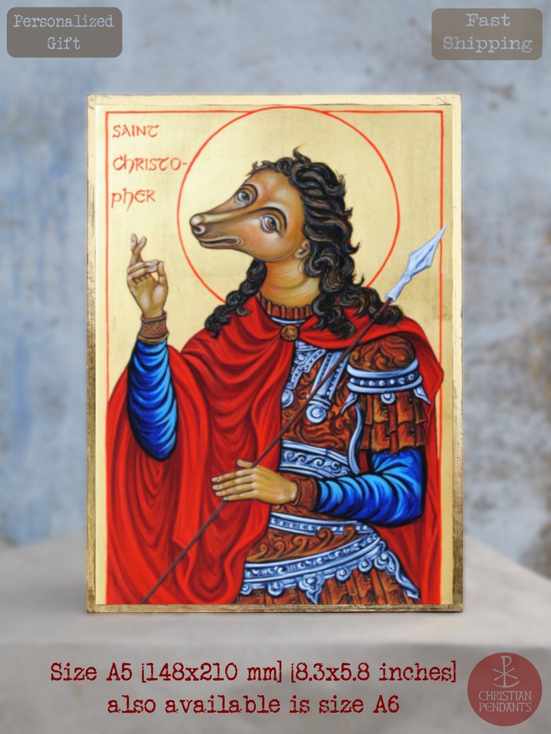 Dog Headed Saint Christopher, St Christopher Dog Head, Patron Travelers ...