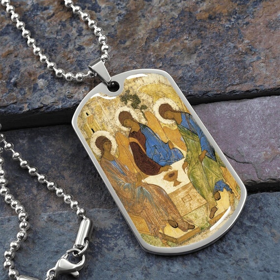 Holy Trinity Old Testament Military Dog Tag Pendant Necklace - Etsy
