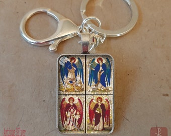 St Raphael Keychain - Etsy