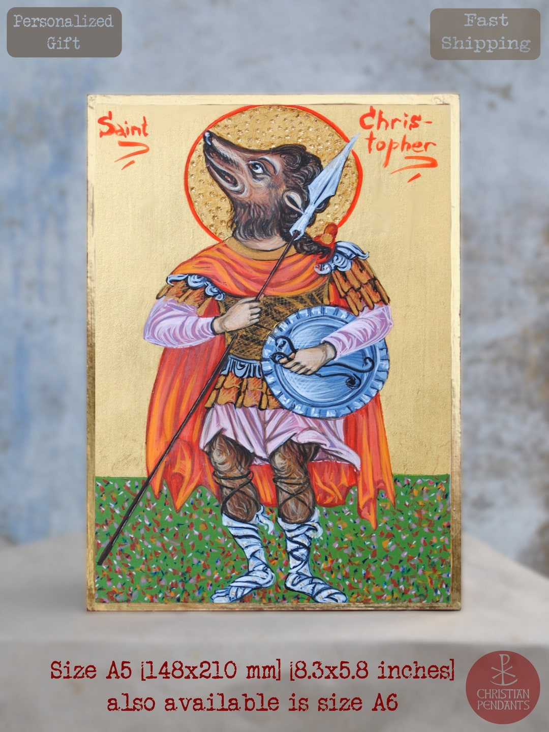 Dog Headed Saint Christopher, St Christopher Dog Head, Patron Travelers ...