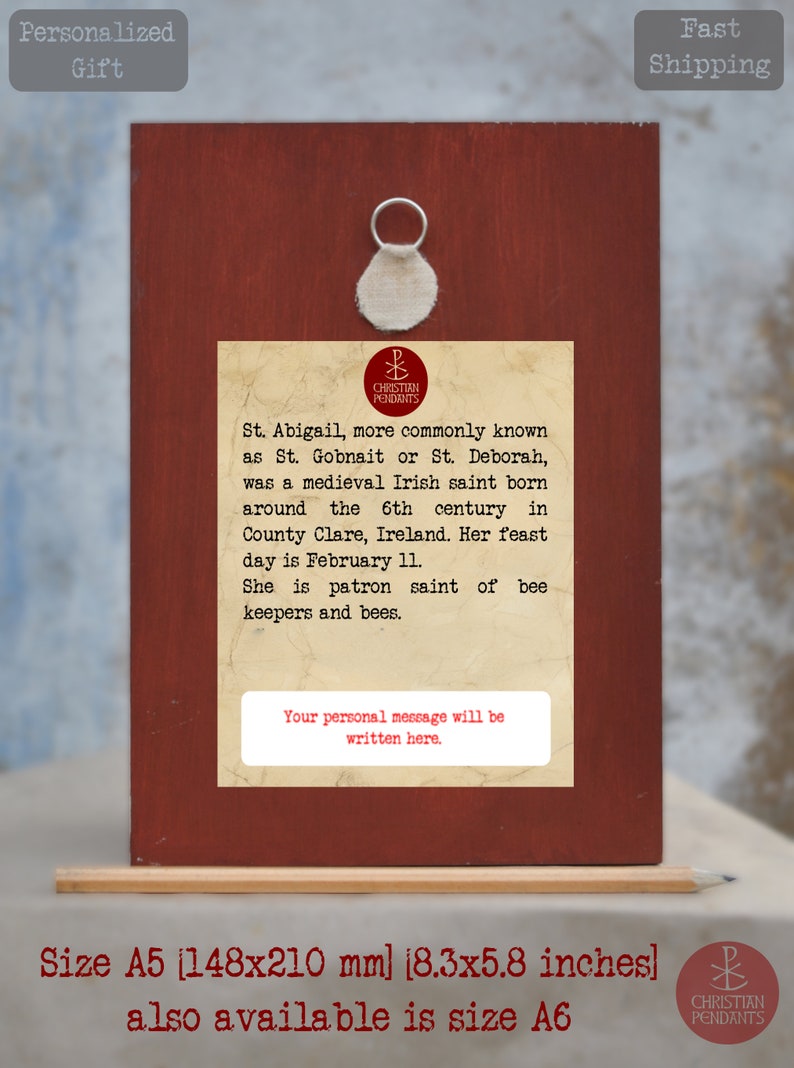 Saint Abigail Icon Saint Gobnait Icon Saint Deborah Icon - Etsy