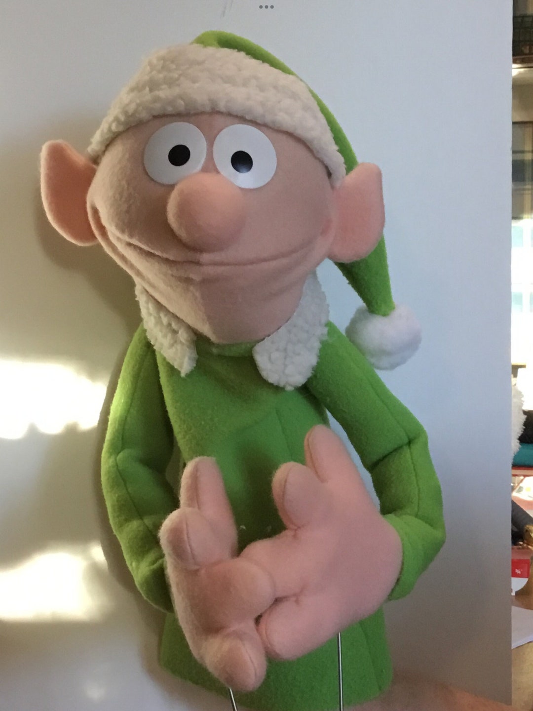 Professional Hand Puppet Christmas Elf Free Shipping - Etsy