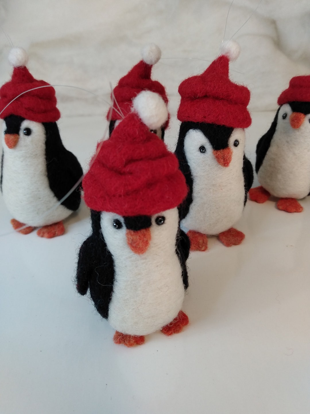 Felted Penguin Christmas Ornament - Etsy