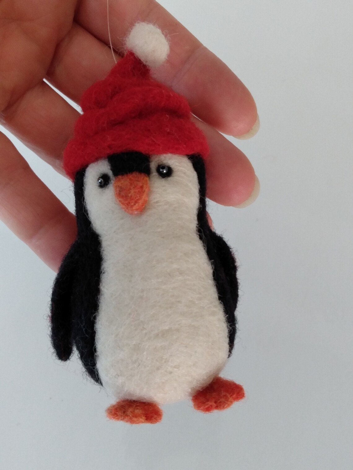 Felted Penguin Christmas Ornament - Etsy