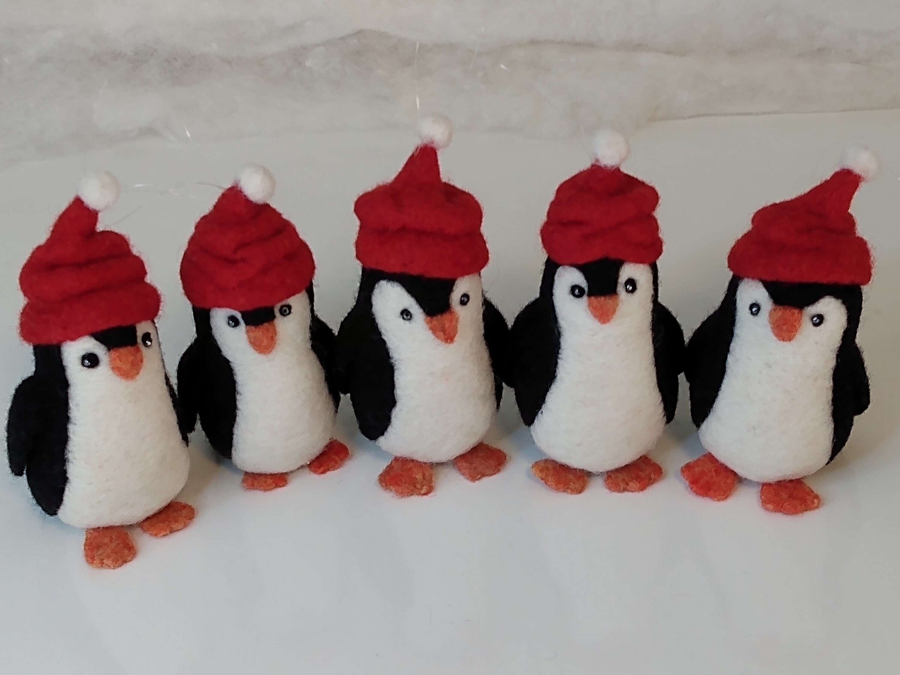Felted Penguin Christmas Ornament - Etsy