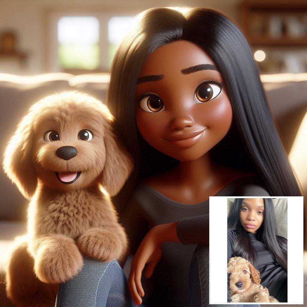 Custom Cartoon Portrait From Photo, Engagement Cartoon Print, Animation ...