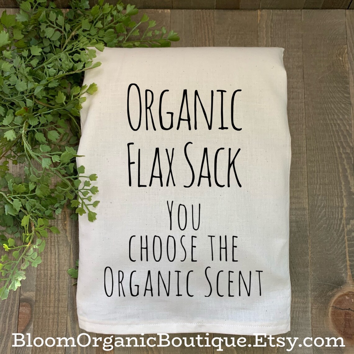 Flaxseed Heat sack Organic Unscented or Organically Scented | Etsy