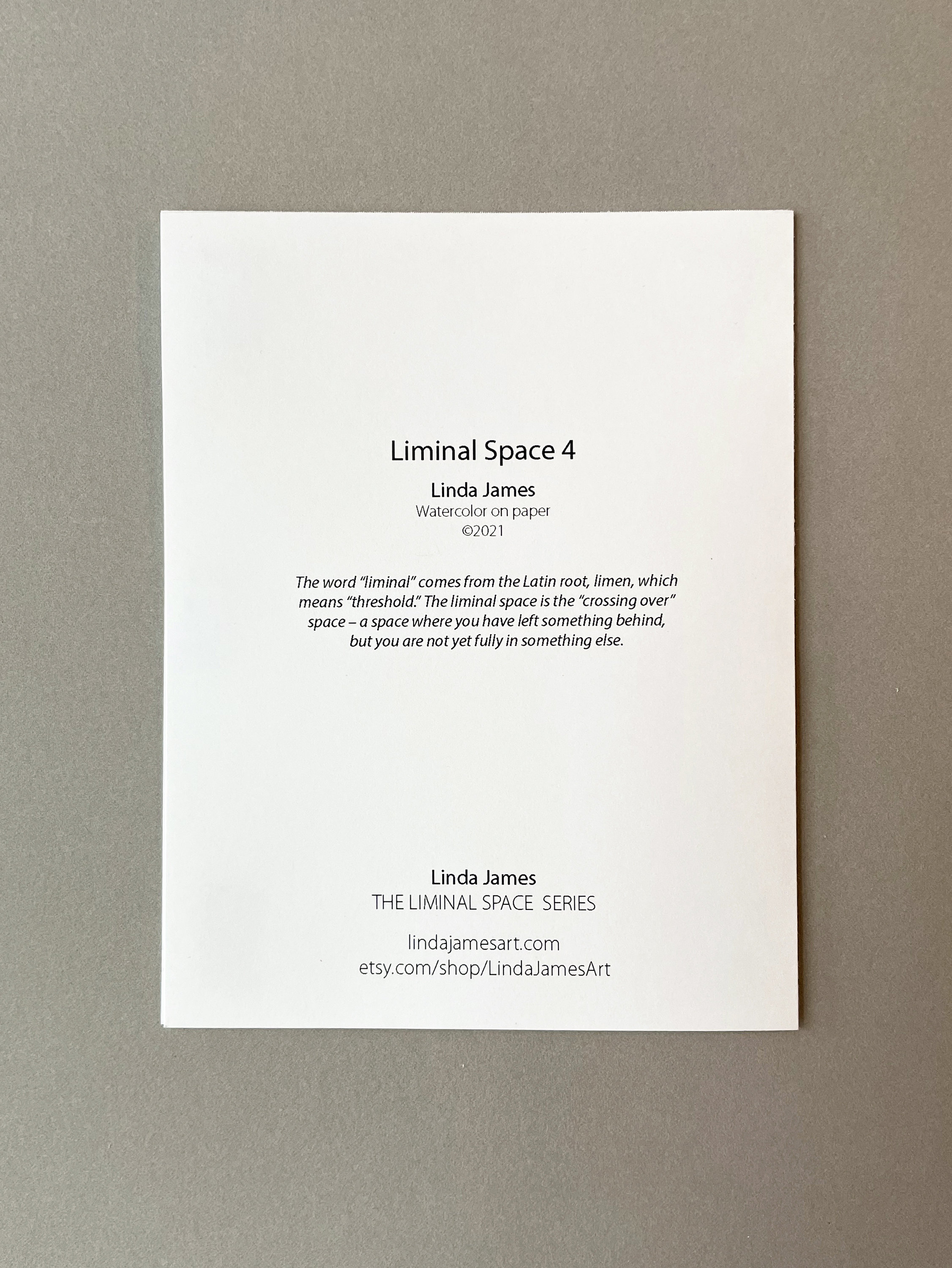 Liminal Space 4 Blank Greeting Card - Etsy