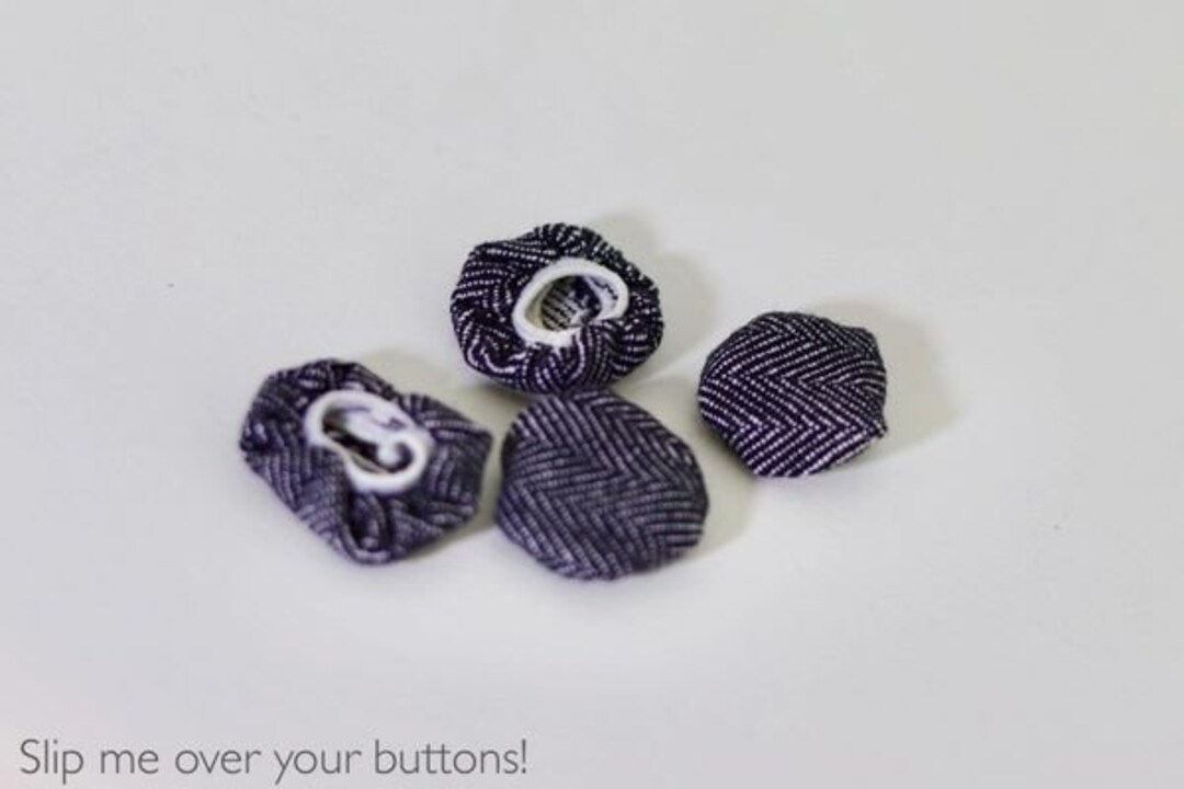 Button Covers / Stretch Design / Pack of 4 or 6 - Etsy