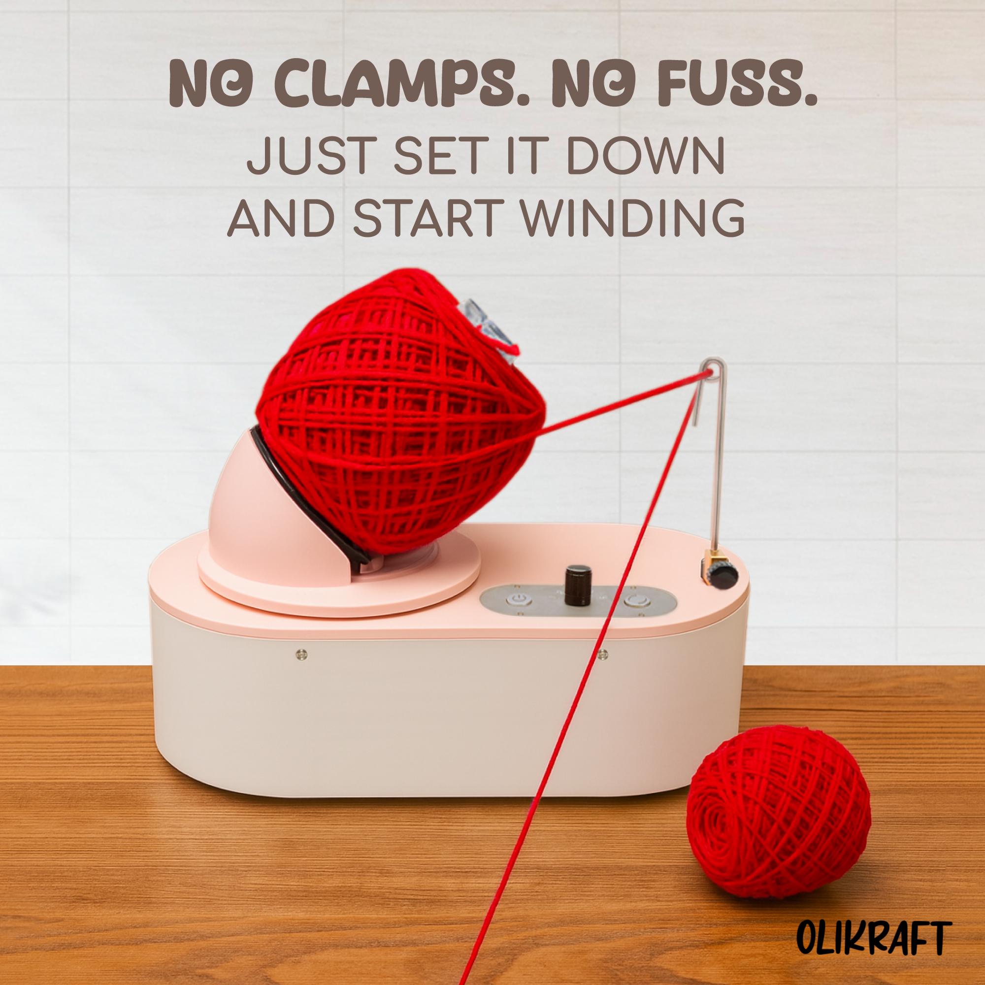 Olikraft Tabletop Electric Yarn Winder for Crocheting | Electric Yarn ...