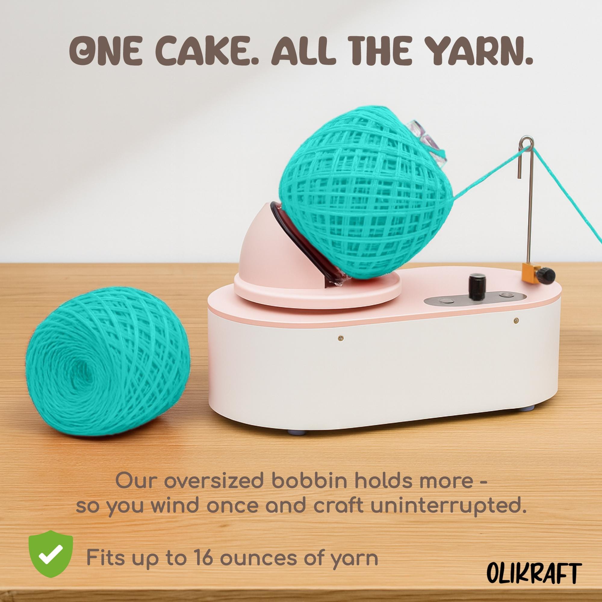 Olikraft Tabletop Electric Yarn Winder for Crocheting | Electric Yarn ...