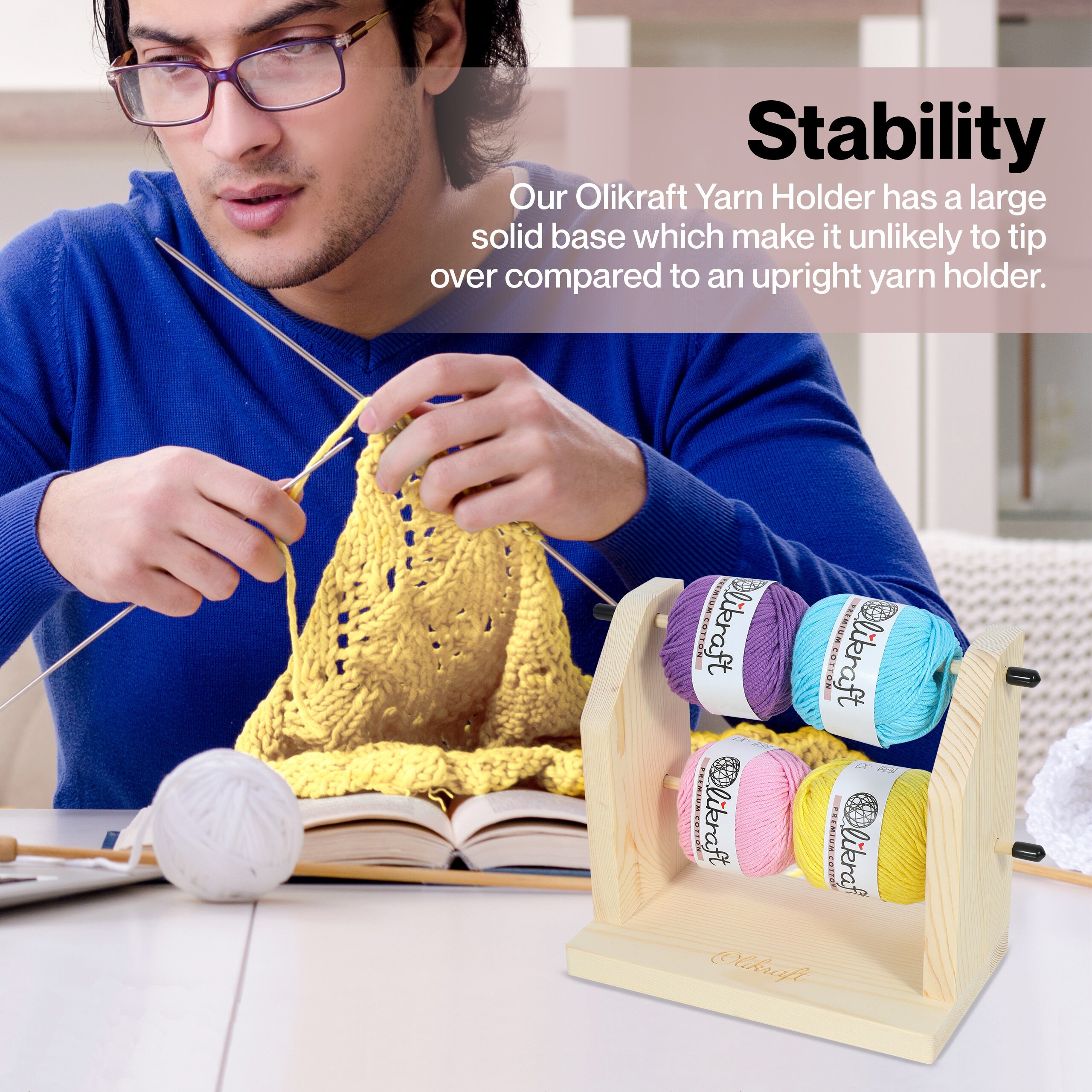 Olikraft Double Revolving Yarn Holder Yarn Feeder or | Etsy