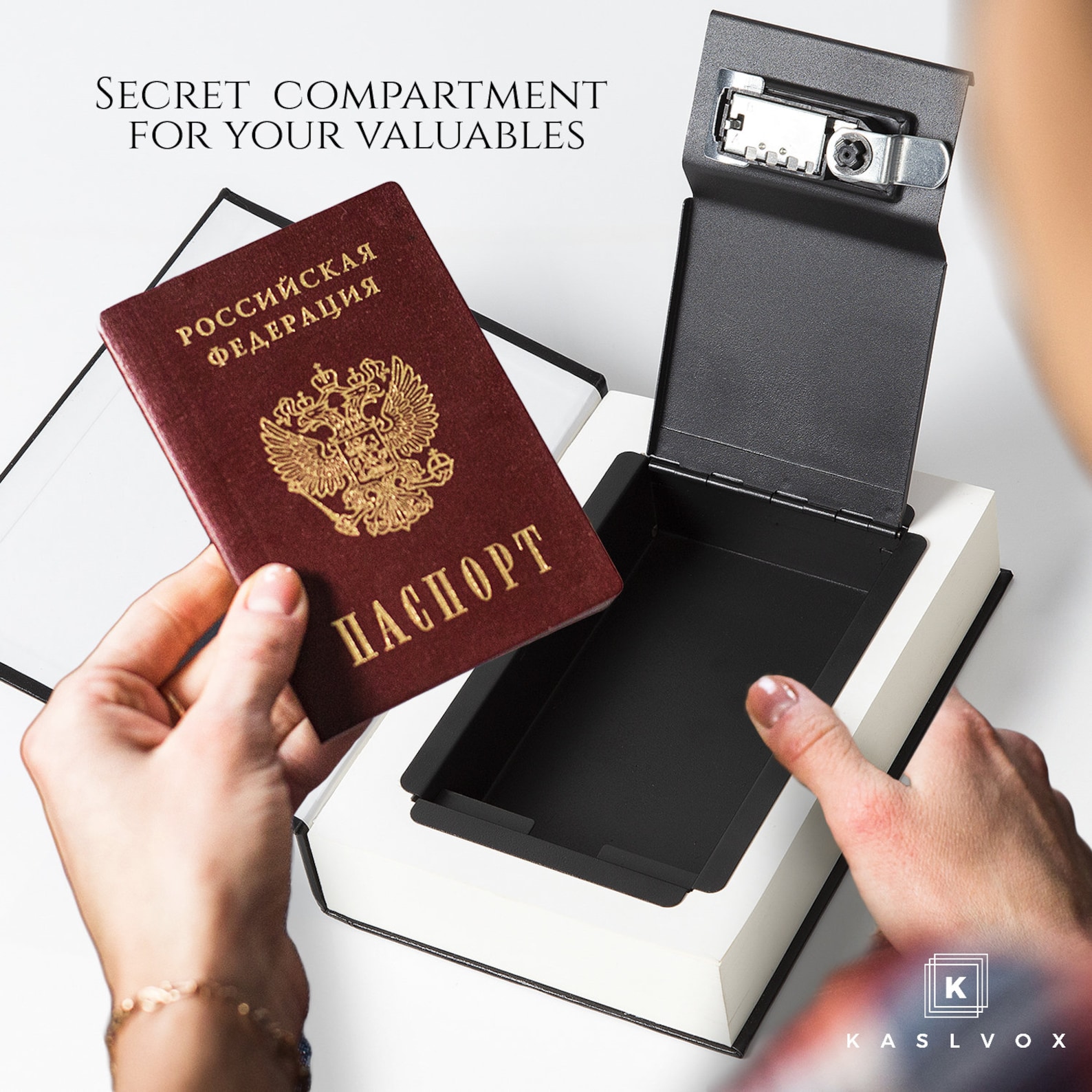 Real Pages Portable Diversion Book Safe - Hollowed Out With Hidden ...