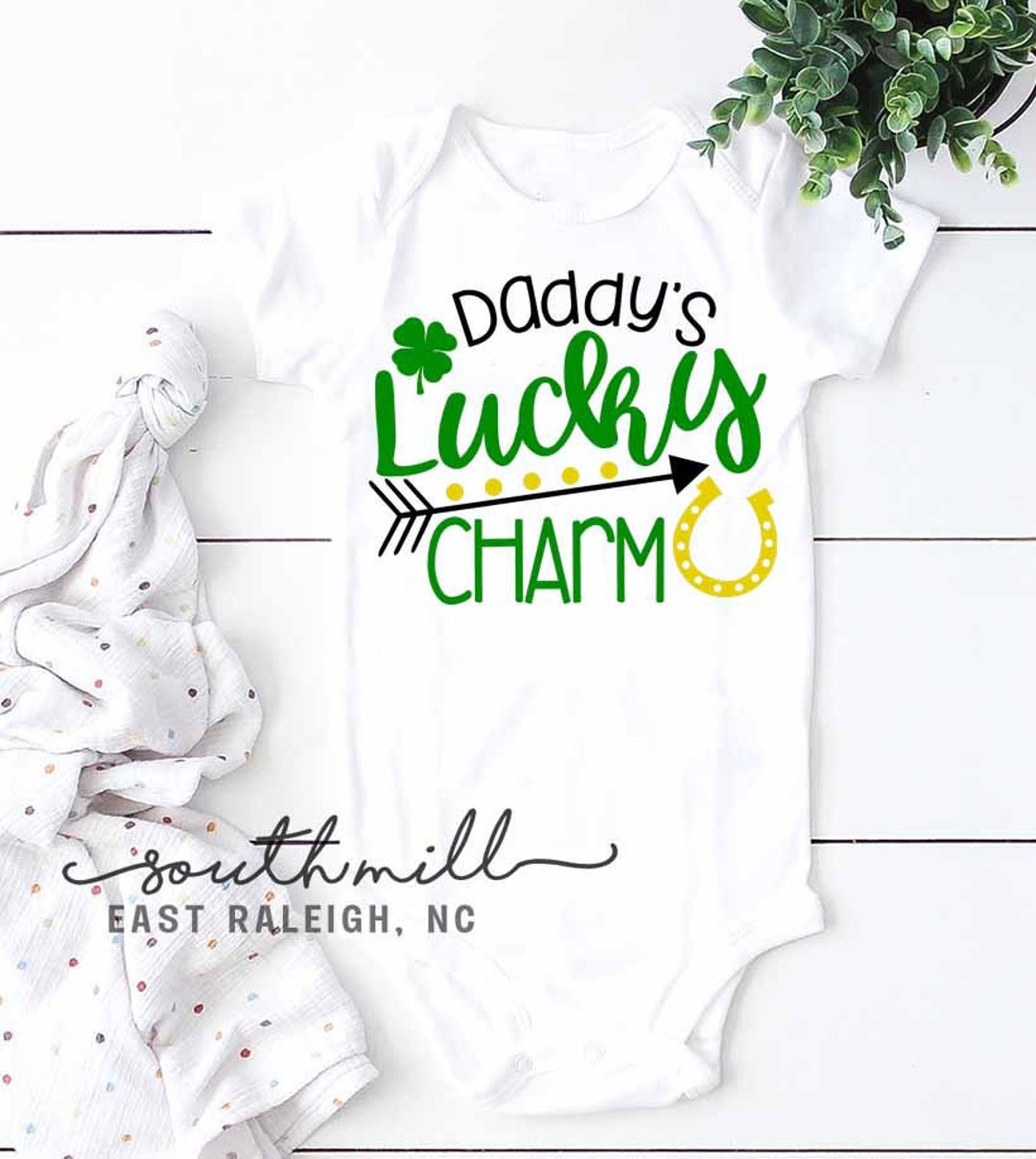 Daddy's Lukcy Charm Shamrock Svg St Patrick's Day Svg - Etsy