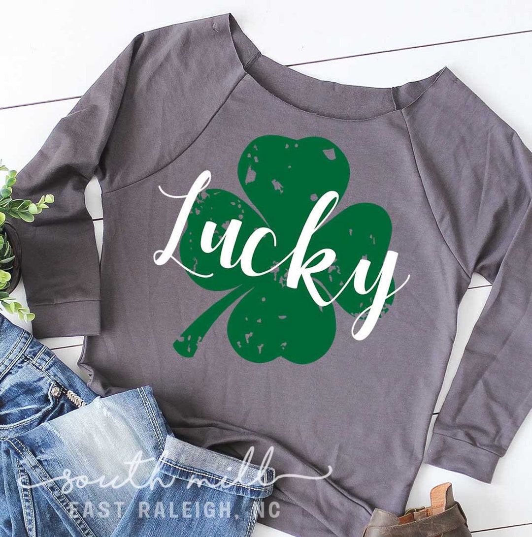 Grunge Shamrock Svg, Distressed Shamrock Svg, St Patrick's Day Svg ...
