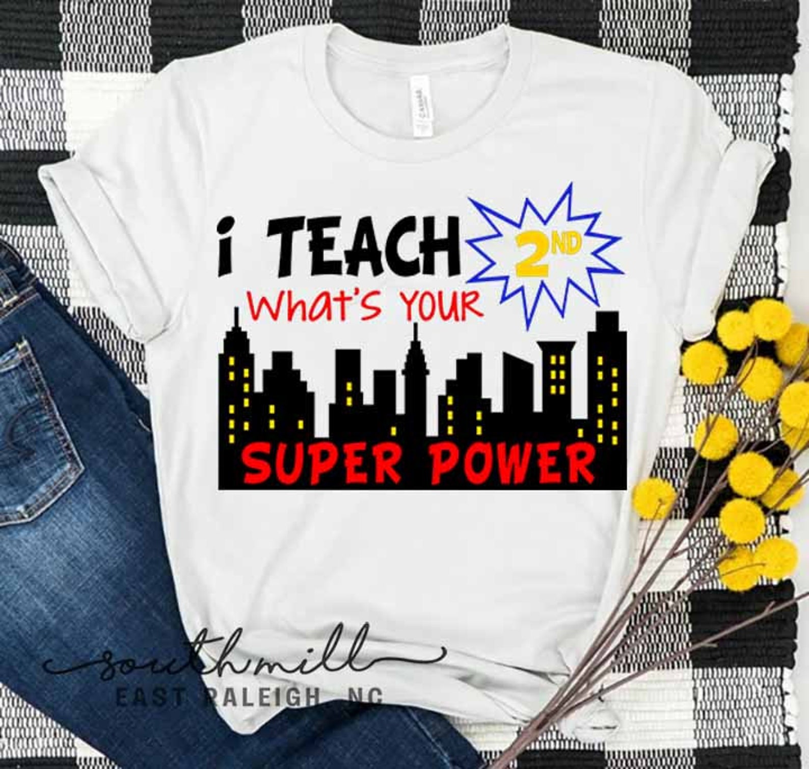I Teach What's Your Super Power SVG Second Grade Teacher - Etsy