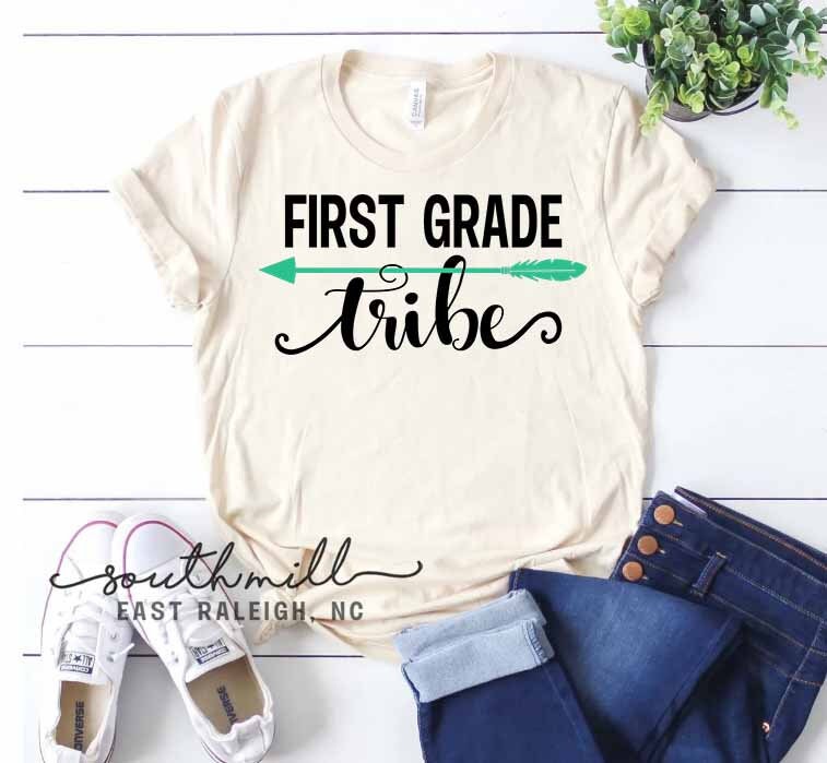 First Grade Tribe SVG School Svg First Grade Cut File DXF | Etsy